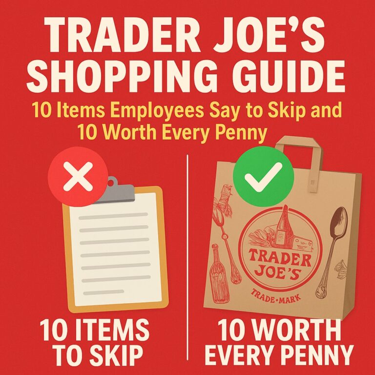 Trader Joe’s Shopping Guide: 10 Items Employees Say to Skip and 10 Worth Every Penny ...