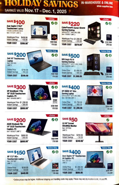 Costco’s Holiday Coupon Book 2025 Is Here—and These Black Friday Deals ...